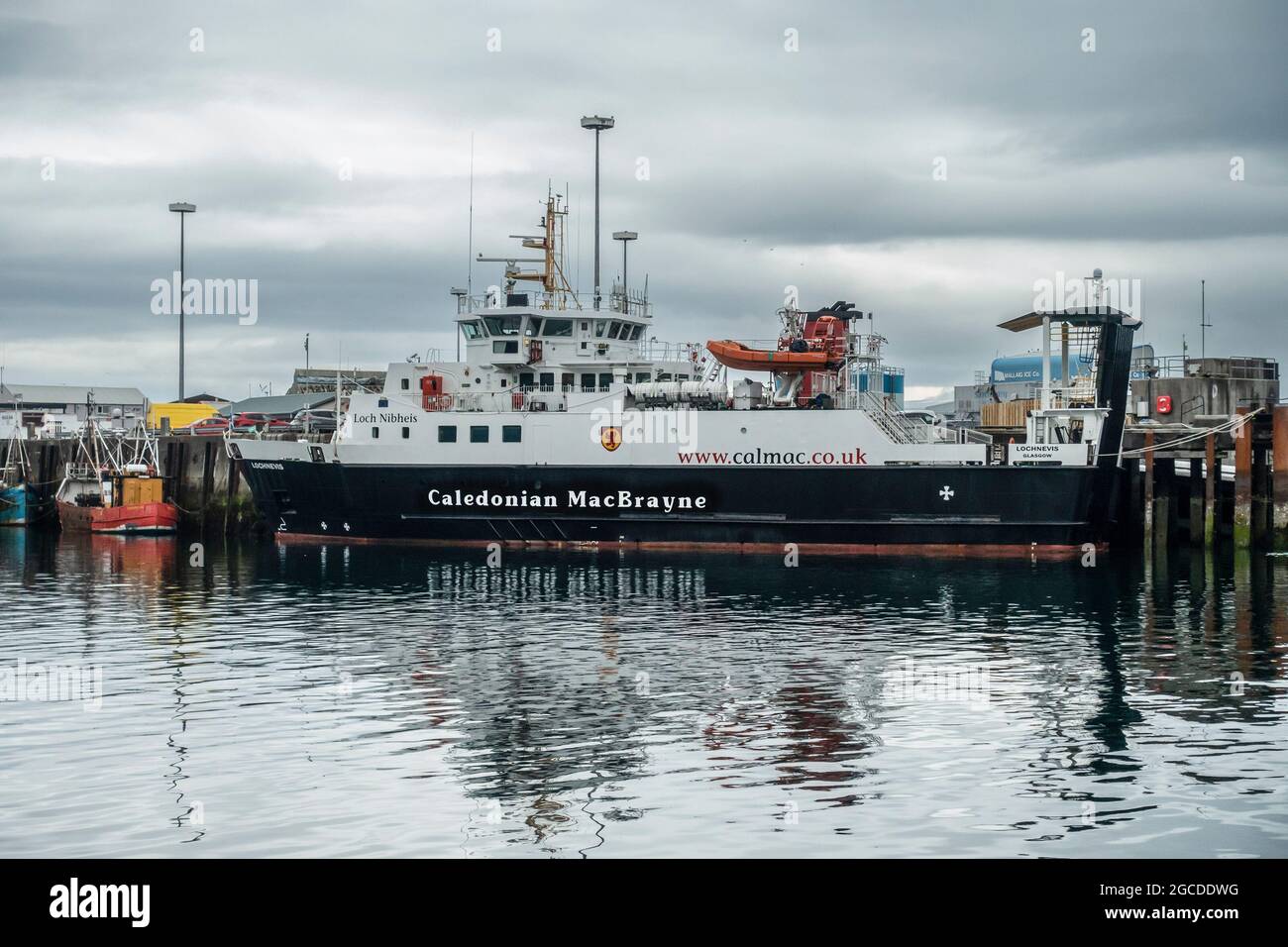 MV LochNevis (Gaelic Loch Nibheis), the car and passenger ferry which ...