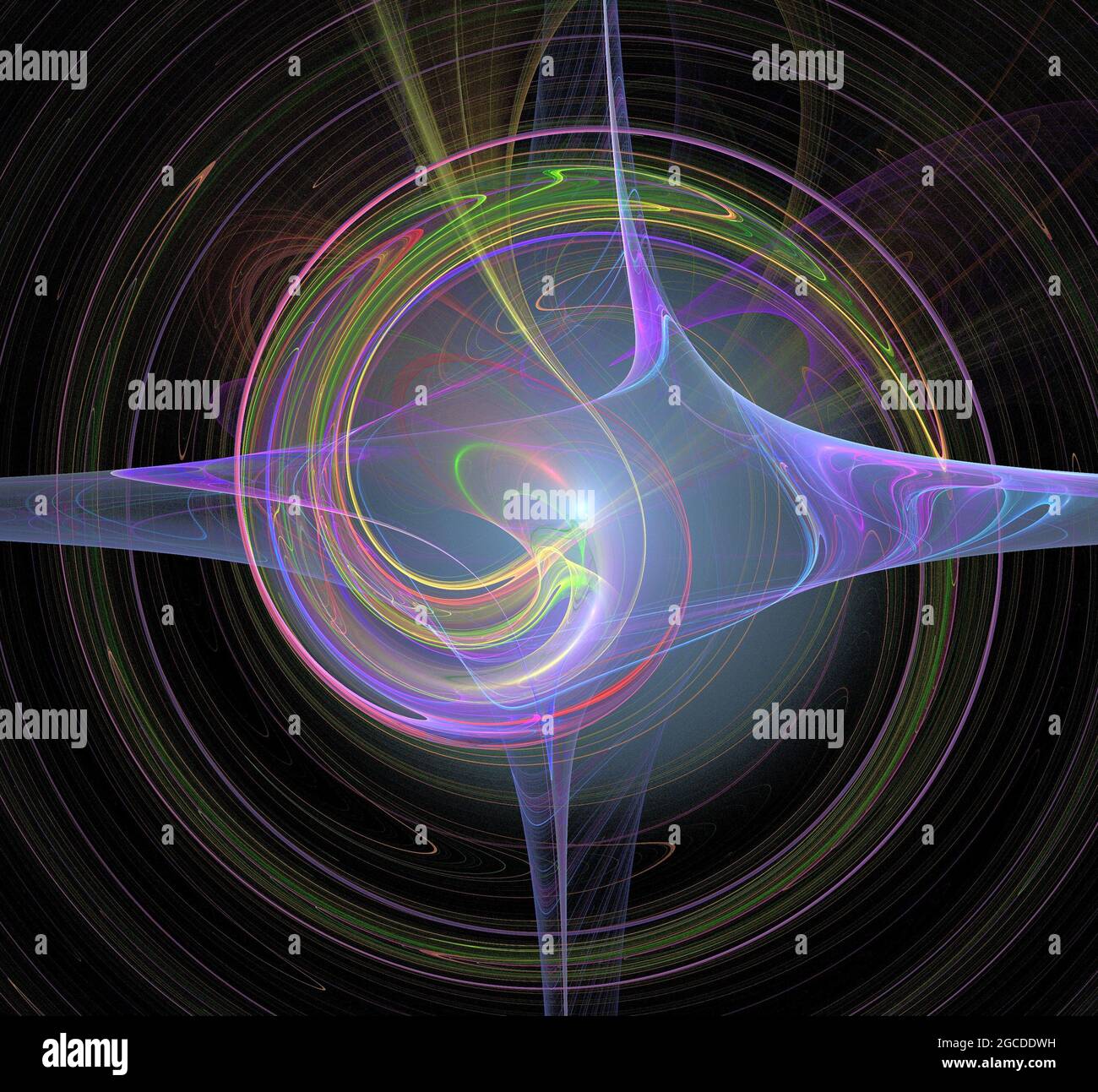 image of one Illustration of digital fractal Stock Photo - Alamy
