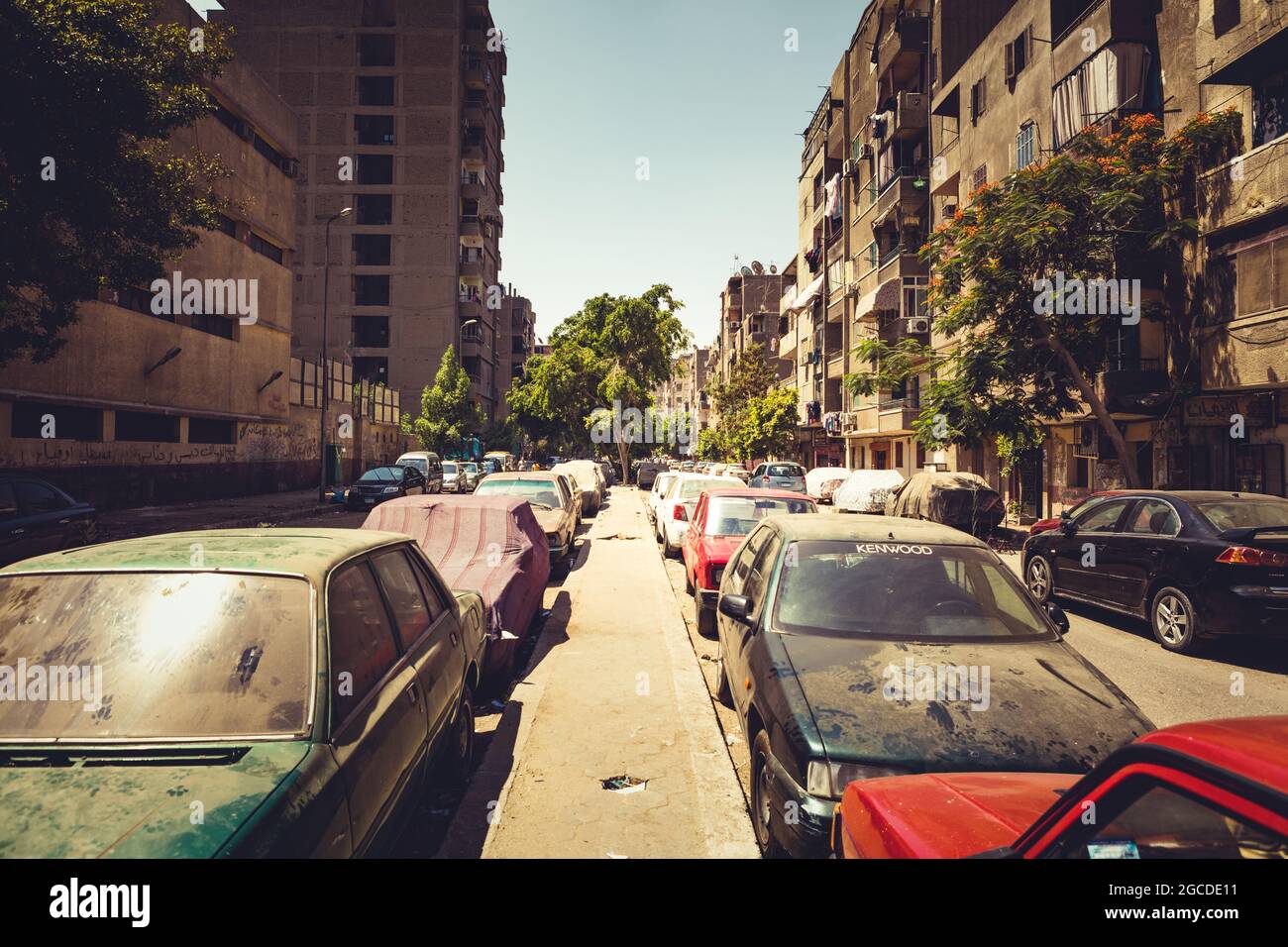 Busy streets of Cairo Egypt Stock Photo - Alamy