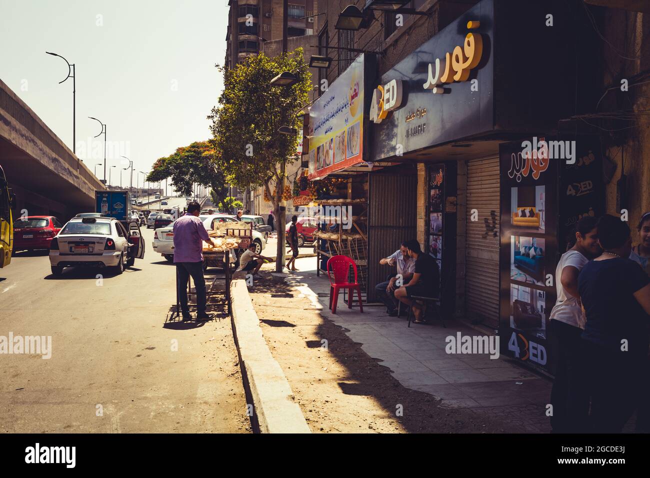 Busy streets of Cairo Egypt Stock Photo - Alamy