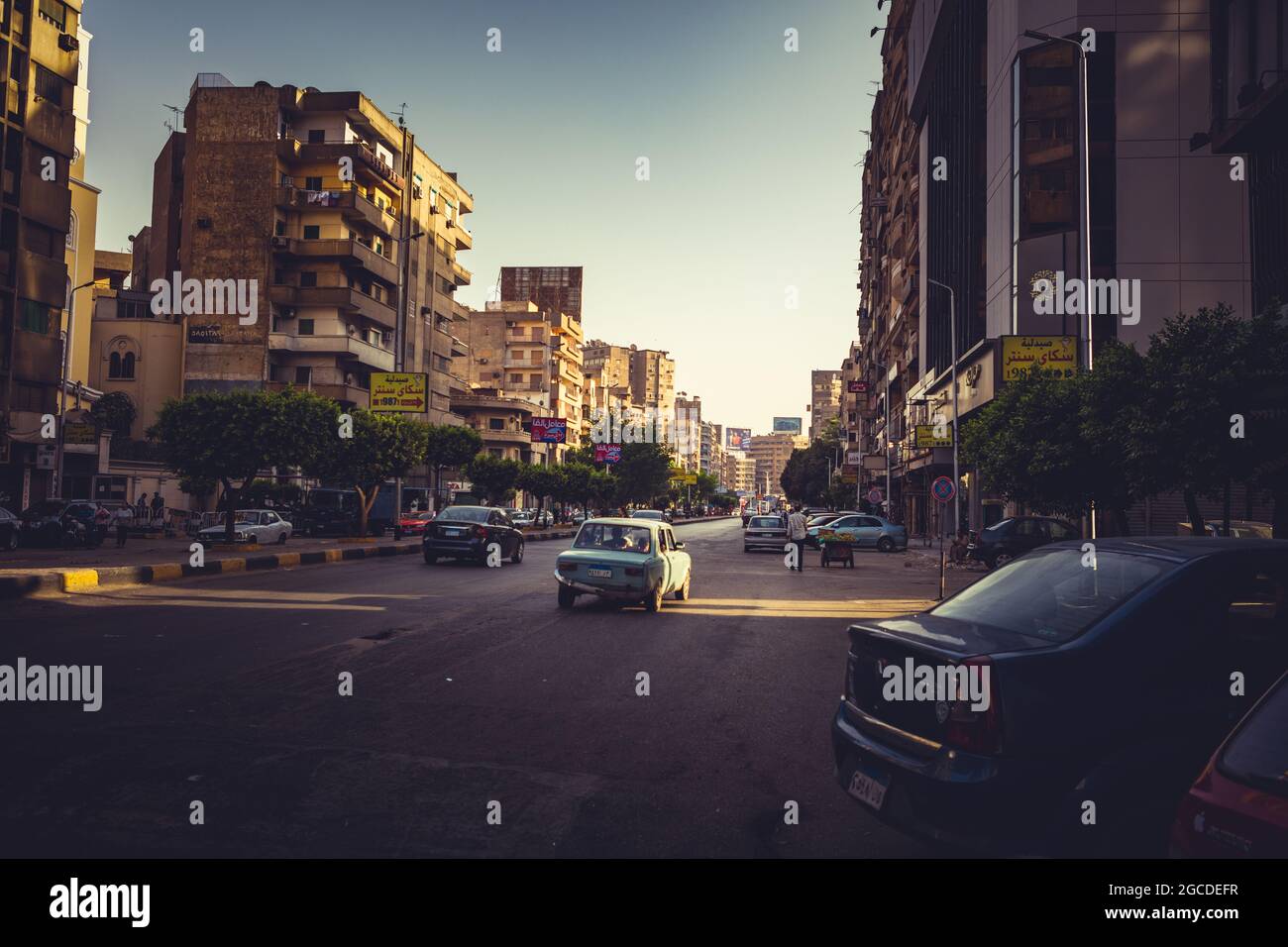 Busy streets of Cairo Egypt Stock Photo - Alamy