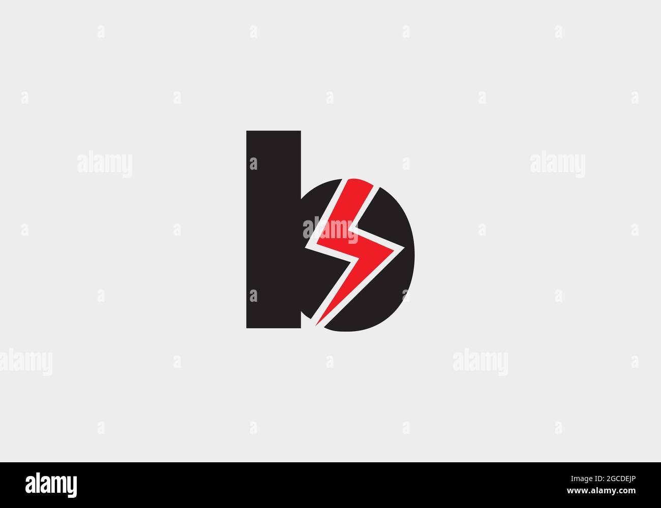 electric b letter logo template Stock Vector Image & Art - Alamy