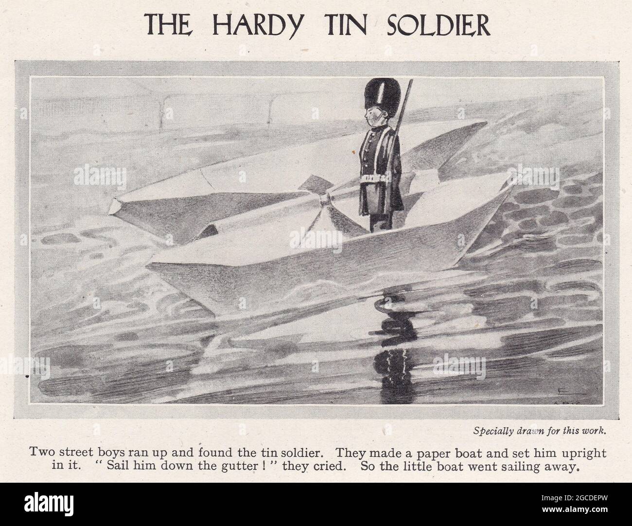 Vintage illustrations of The Steadfast Tin Soldier Stock Photo - Alamy