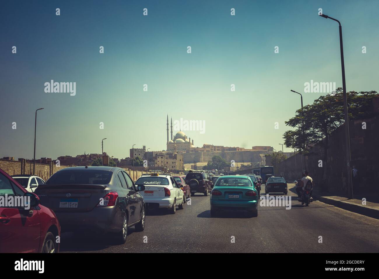 Busy streets of Cairo Egypt Stock Photo - Alamy