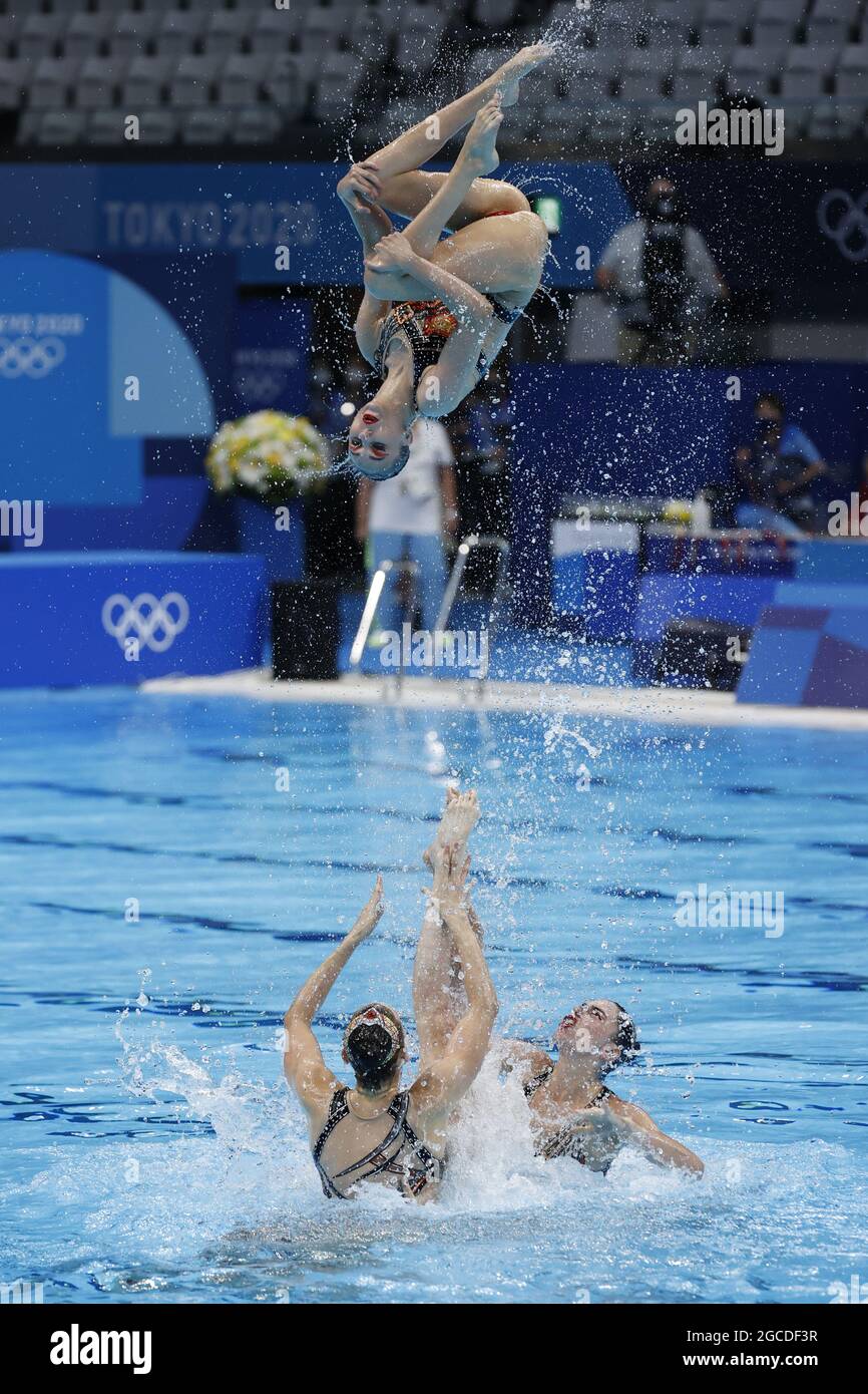 Team Ukraine Bronze Medal during the Olympic Games Tokyo 2020, Swimming ...