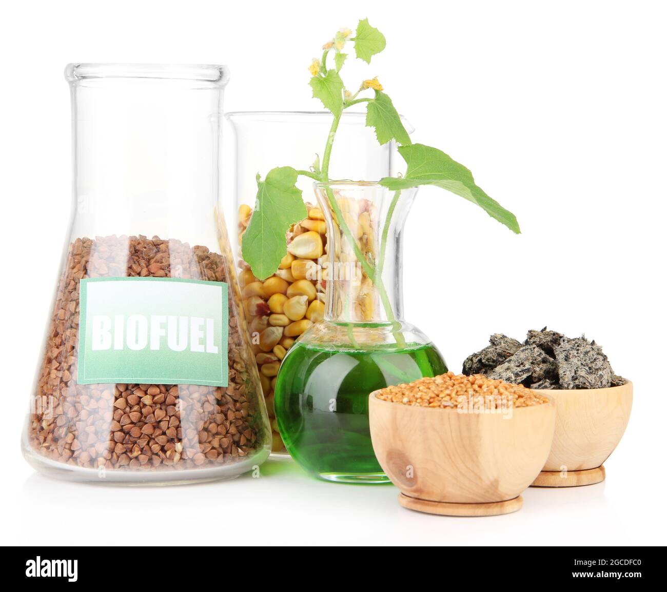 Conceptual photo of bio fuel. Isolated on white Stock Photo - Alamy