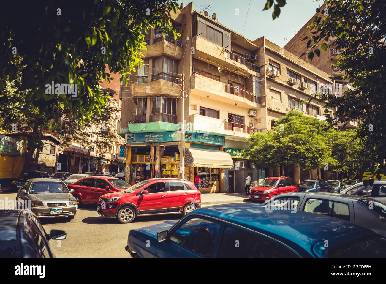 Busy streets of Cairo Egypt Stock Photo - Alamy