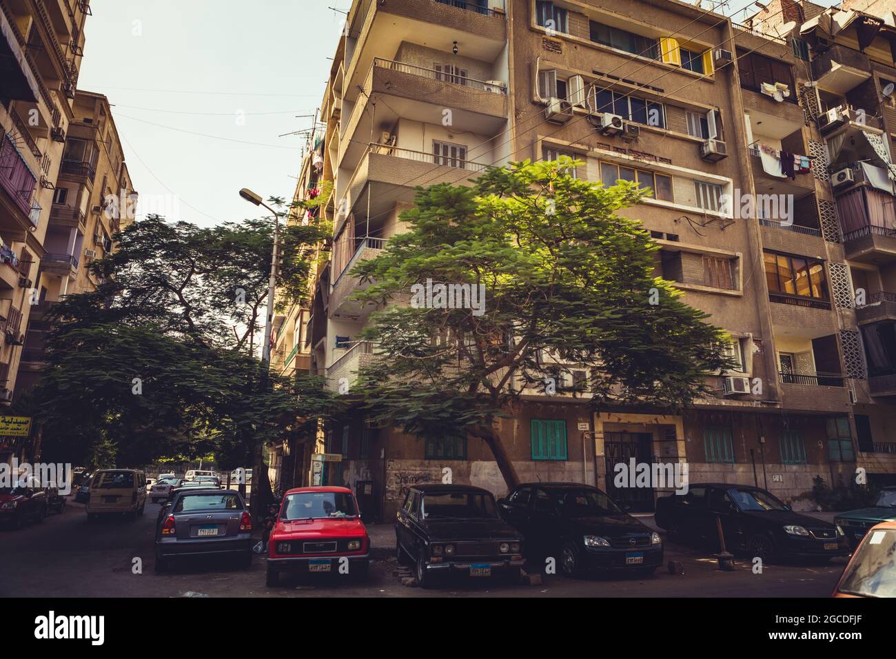 Busy streets of Cairo Egypt Stock Photo - Alamy