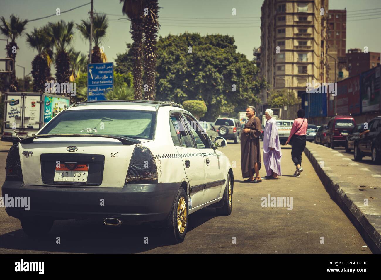 Busy streets of Cairo Egypt Stock Photo - Alamy