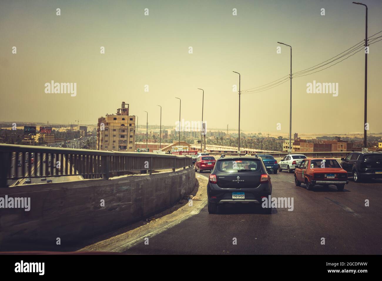 Busy streets of Cairo Egypt Stock Photo - Alamy