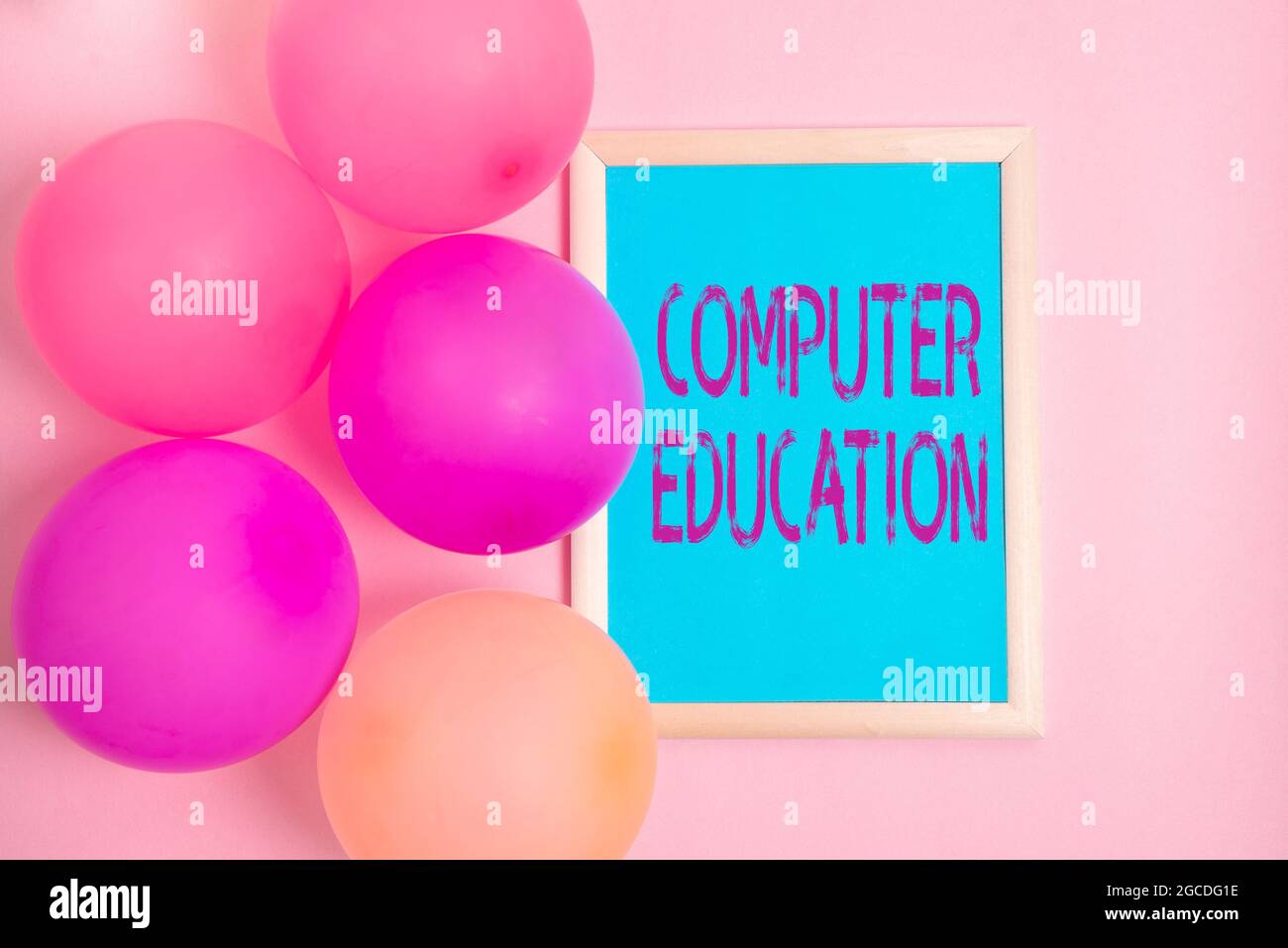 Conceptual caption Computer Education. Word for gaining basic knowledge ...