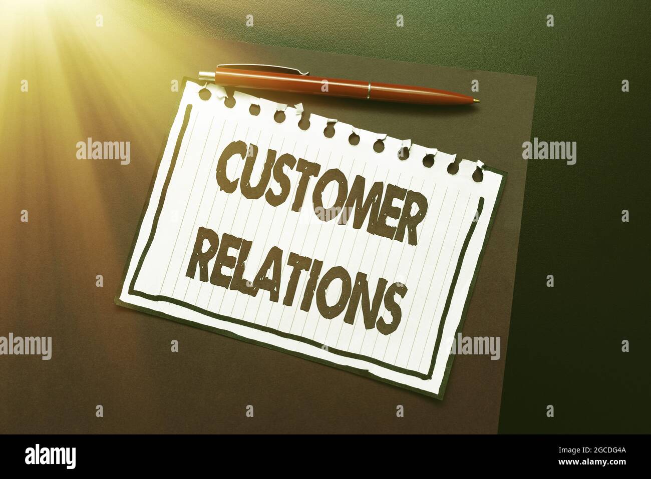 Hand writing sign Customer Relations. Internet Concept approach to ...