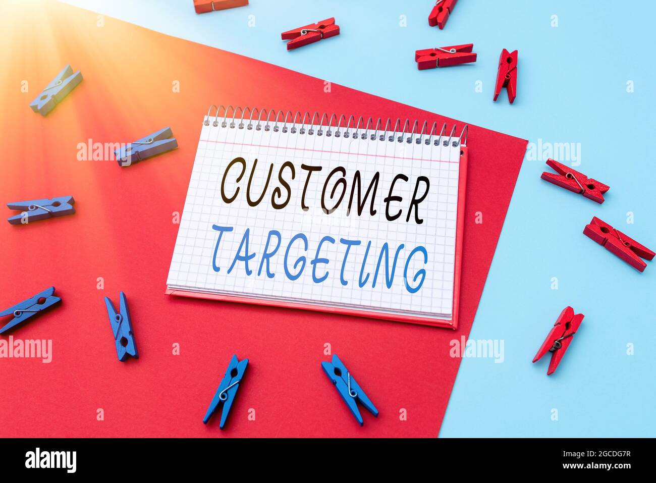 Hand writing sign Customer Targeting. Business concept business process ...