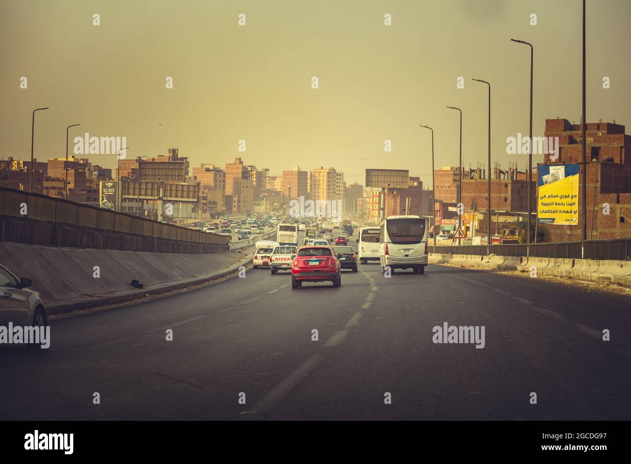 Busy streets of Cairo Egypt Stock Photo - Alamy