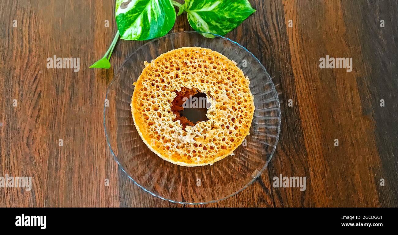 Popular and traditional Indian Rajasthani sweet dessert called Ghevar ...