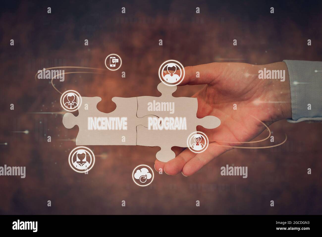 Sign displaying Incentive Program. Concept meaning specific scheme used ...