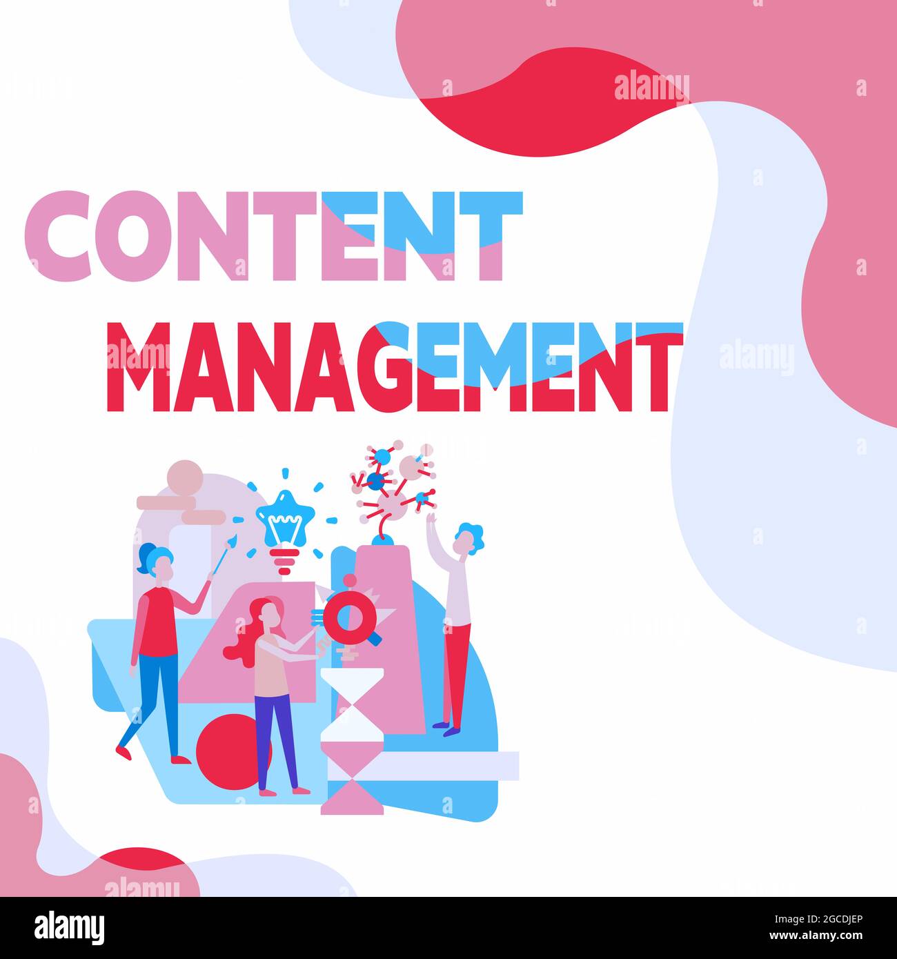 Conceptual display Content Management. Business approach programs used ...