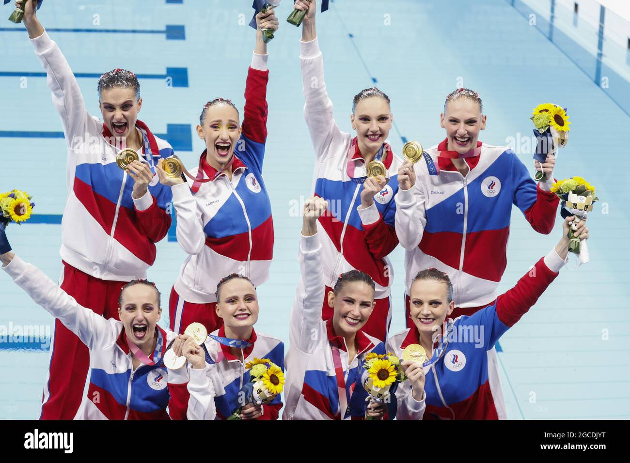 Team ROC Gold Medal during the Olympic Games Tokyo 2020, Swimming ...