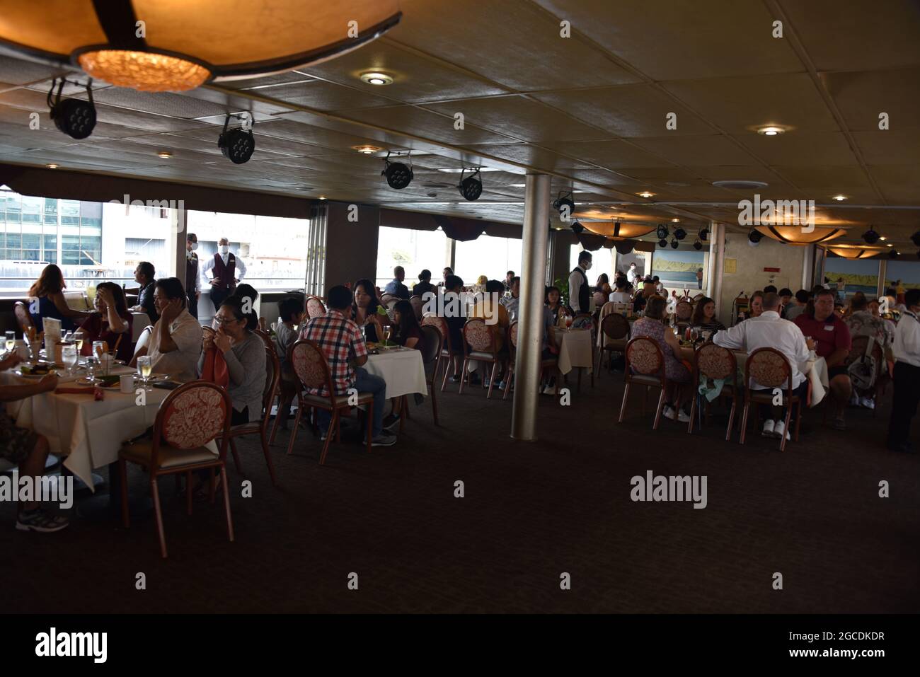 Oahu, HI. U.S.A. 6/7/2021. Star of Honolulu. Sunset dinner cruise. Fine ...