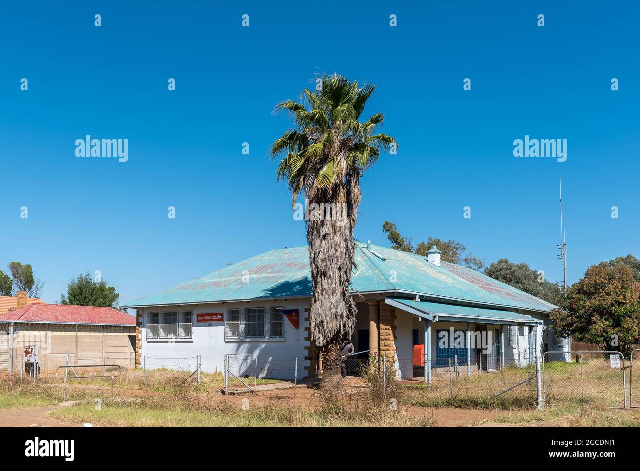 SMITHFIELD, SOUTH AFRICA - APRIL 23, 2021: A street scene, with the ...