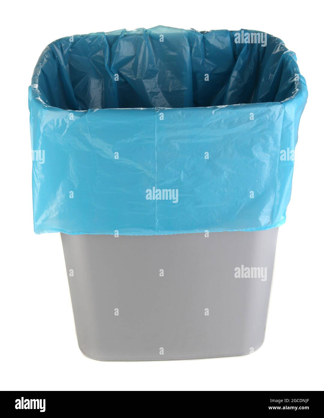 Empty bin isolated on white Stock Photo - Alamy