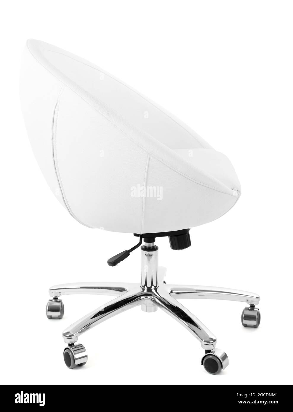 White chair isolated on white Stock Photo - Alamy