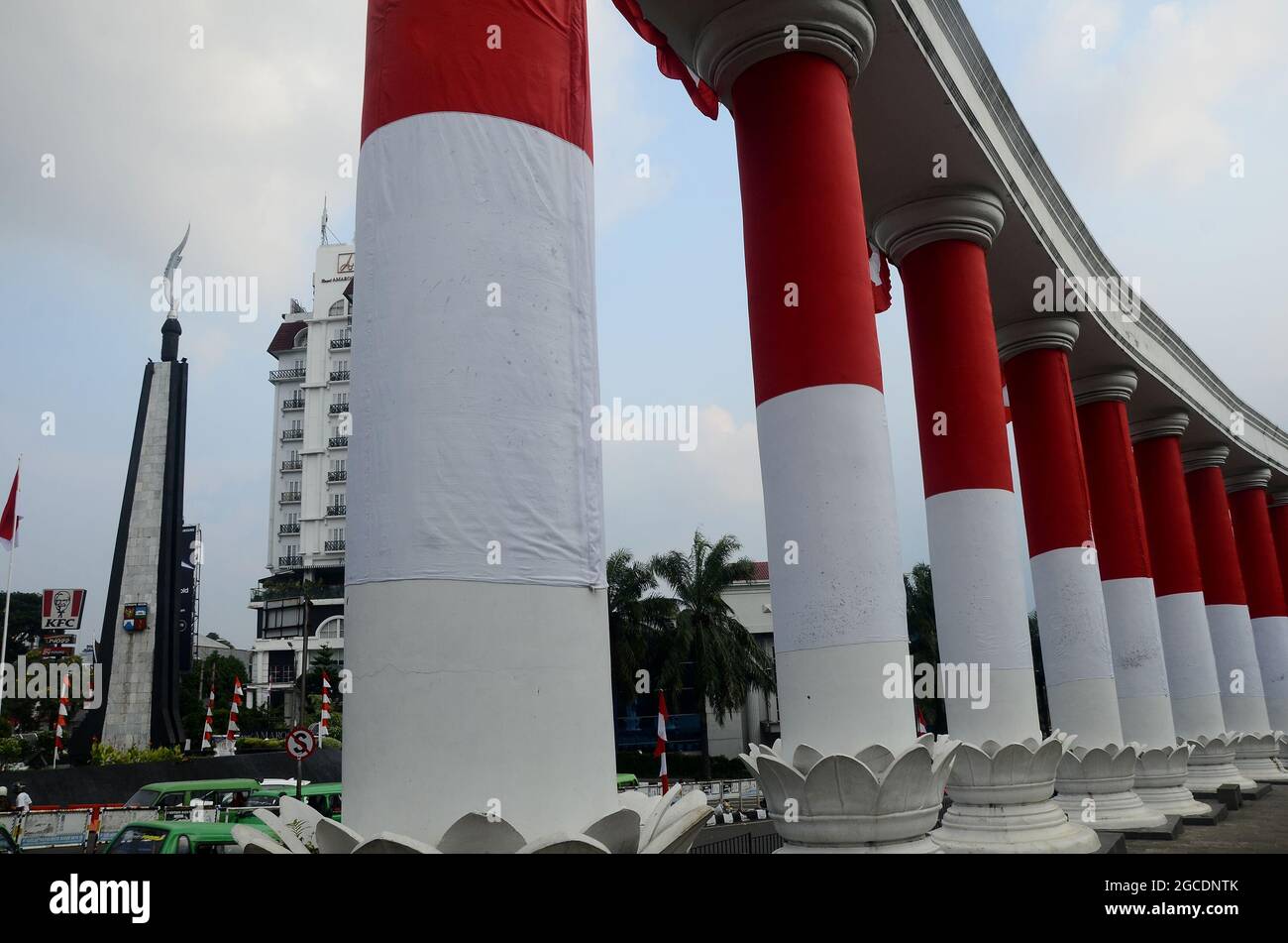 Bogor, Indonesia. 08th Aug, 2021. 'Lawang salapan' adjacent to the ...