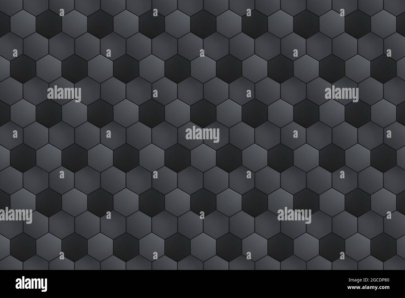 Hexagonal pattern background in black and white color Stock Photo - Alamy