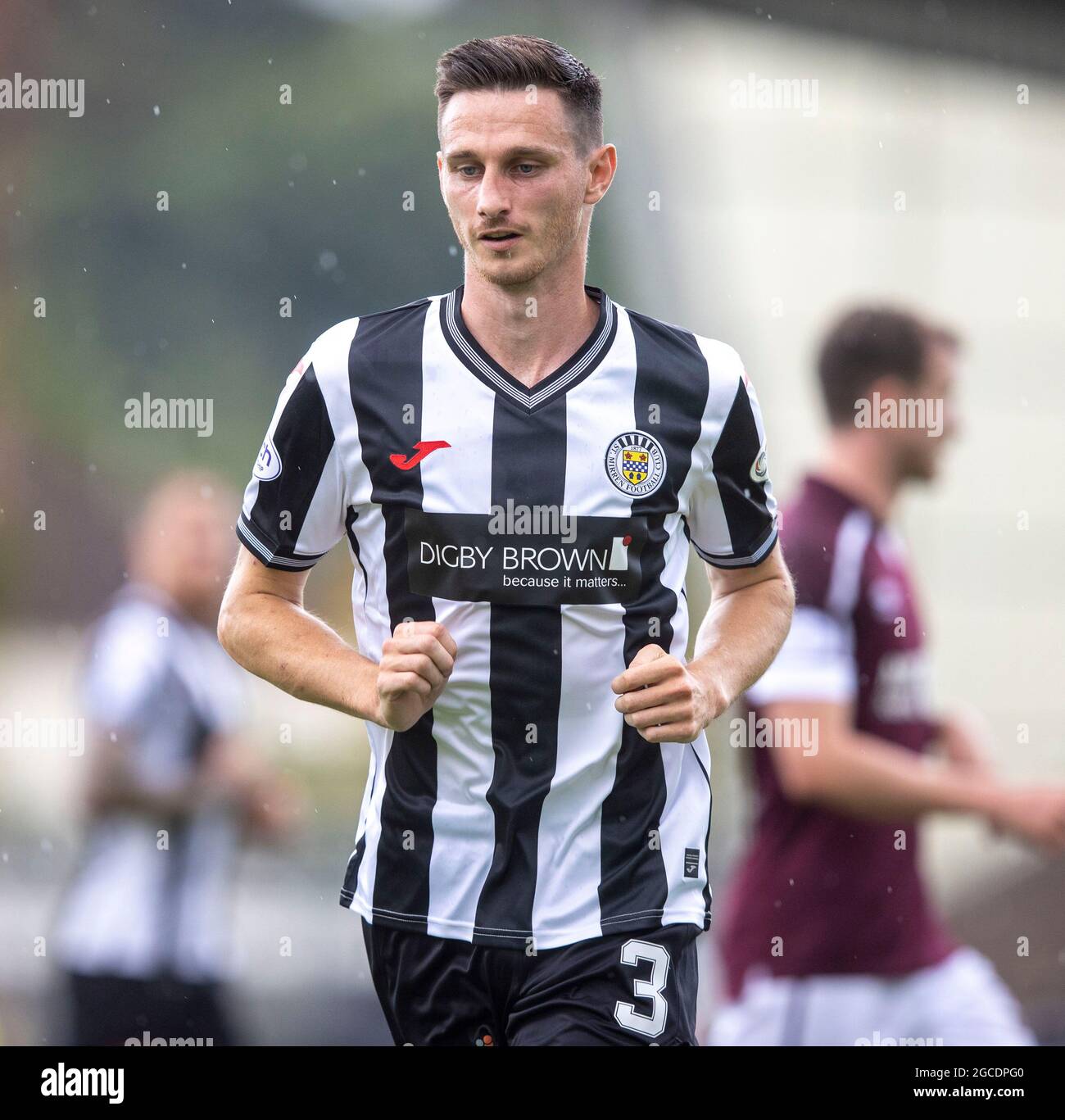 St Mirren's Scott Tanser during the cinch Premiership match at The ...
