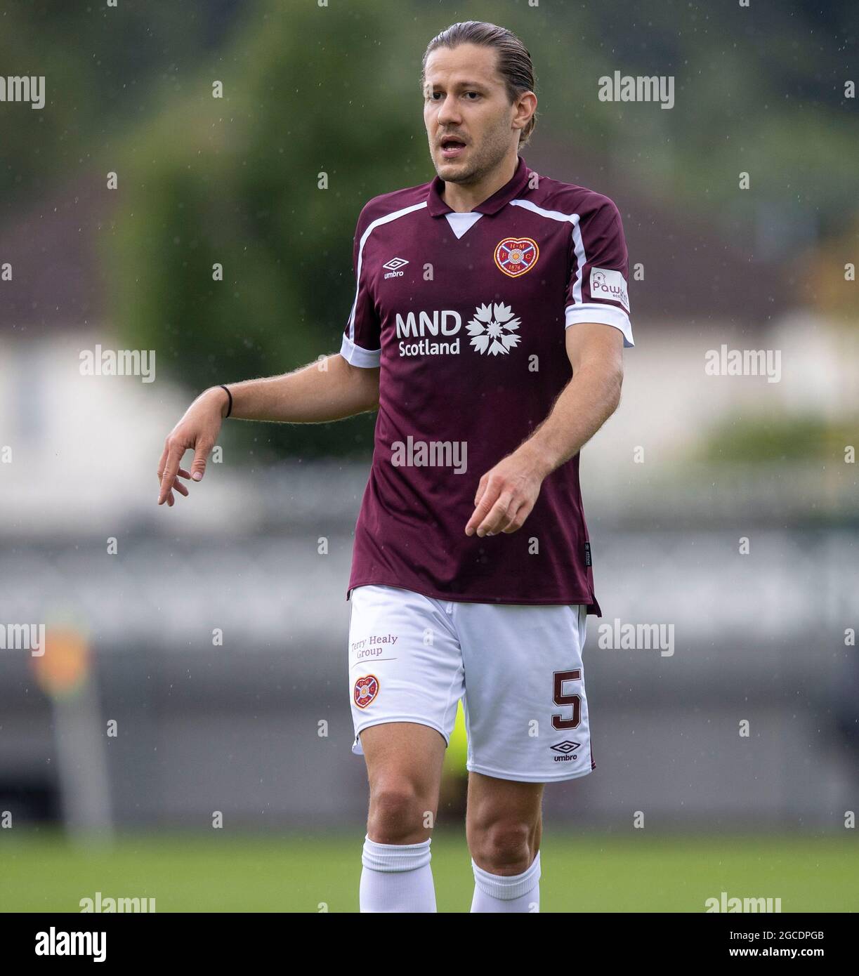 Heat of Midlothian's Peter Haring during the cinch Premiership match at ...