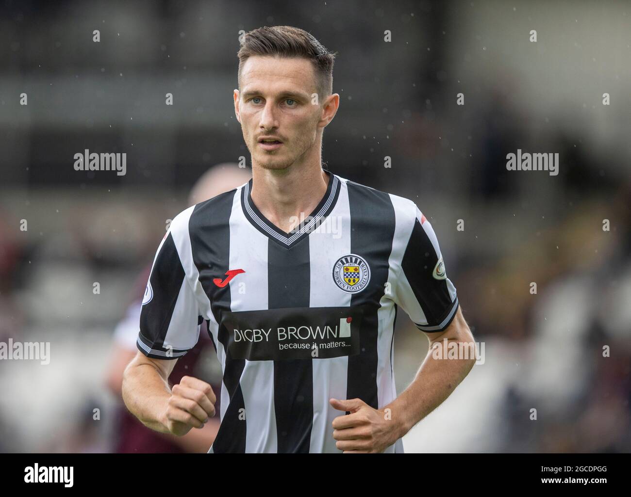 St Mirren's Scott Tanser during the cinch Premiership match at The ...