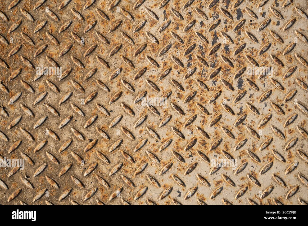 Texture of rusty metal plate of the floor Stock Photo - Alamy