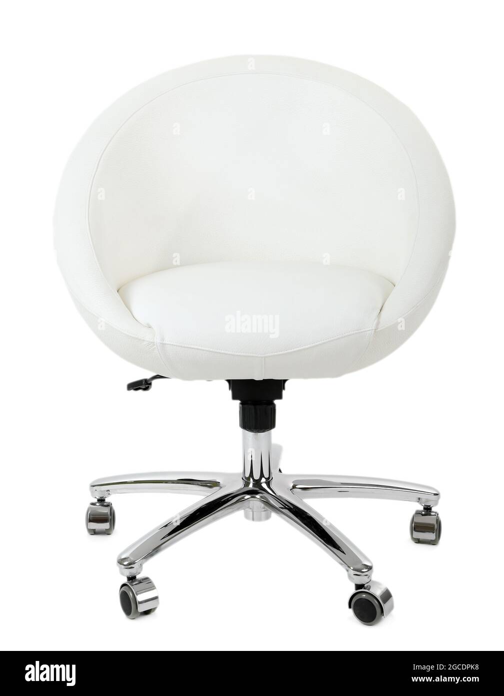 White chair isolated on white Stock Photo - Alamy