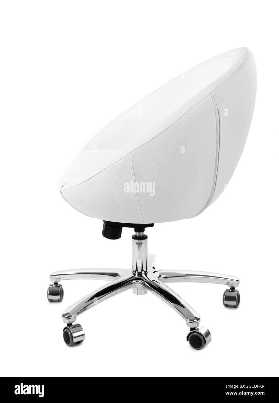 White chair isolated on white Stock Photo - Alamy