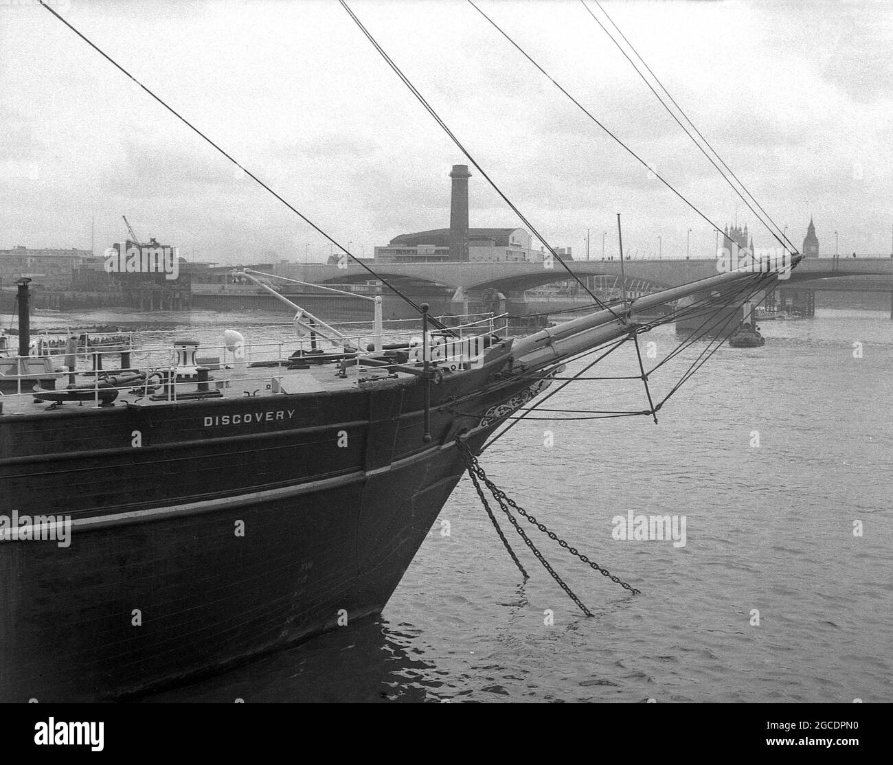 1950s, historical view of the famous barque-rigged sailing ship, 'RRS ...