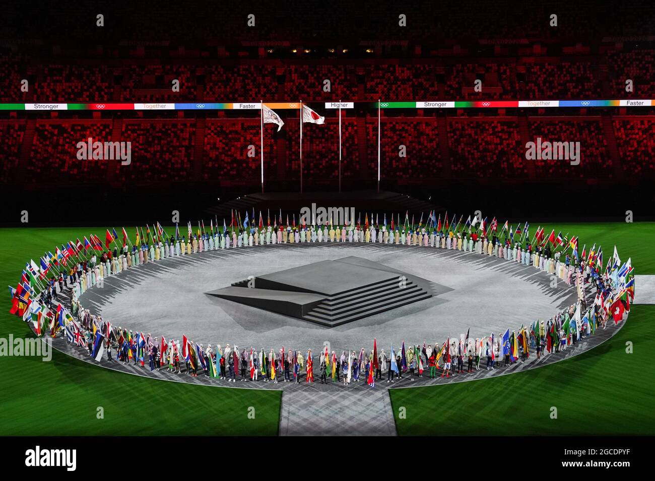 Flag Bearer Enter Stadium High Resolution Stock Photography and Images ...