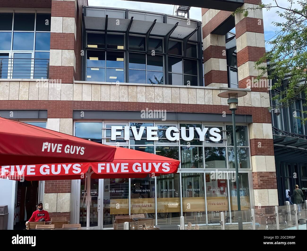 Oberhausen, Germany - July 9. 2021: View on outside restaurant of five ...
