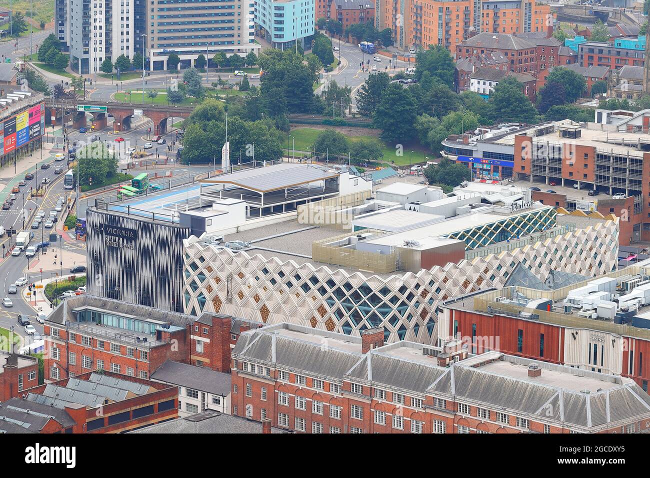 One of many views across Leeds City Centre from the top of Yorkshire's ...