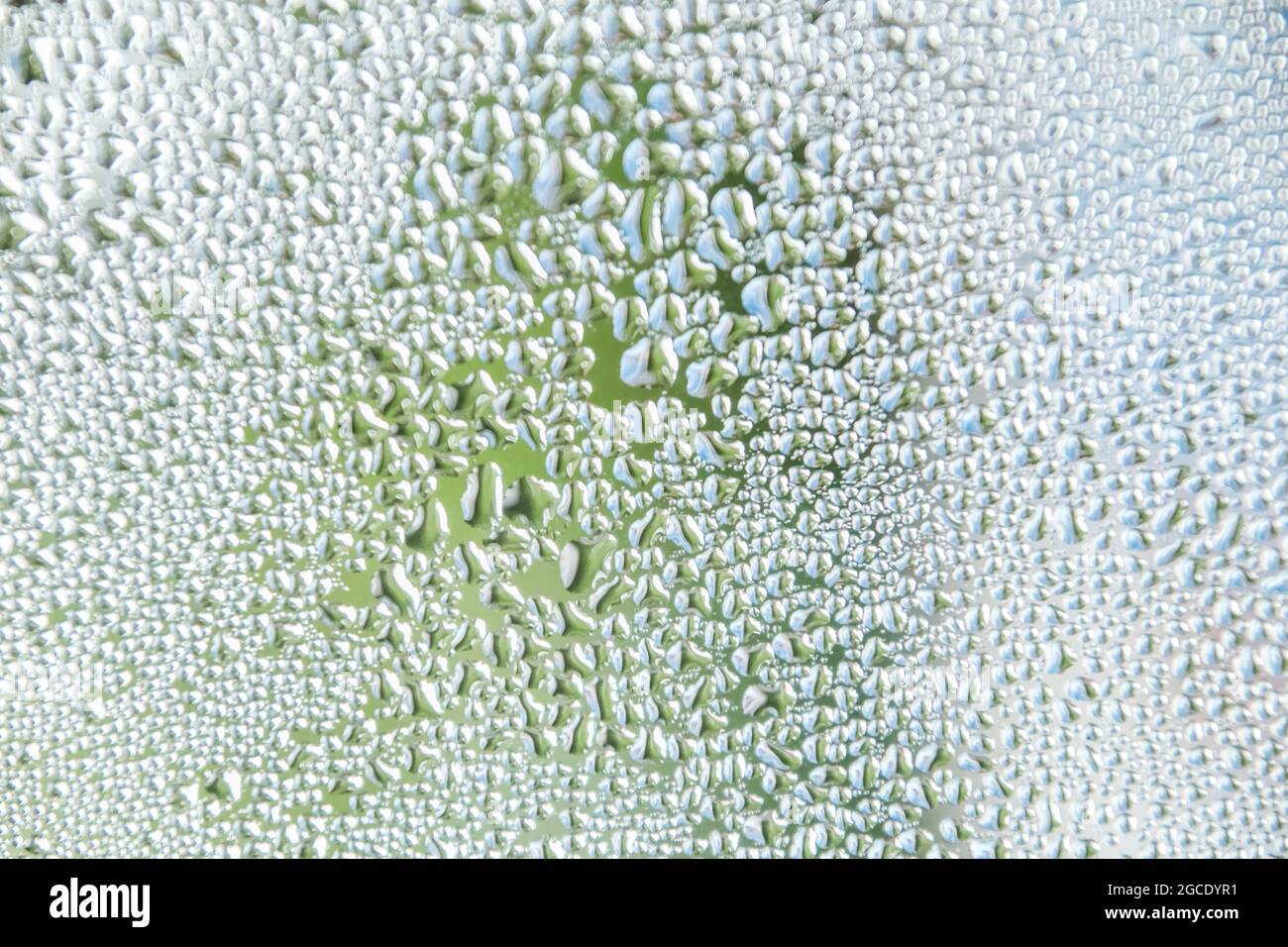 water droplets on glass window see to outside Stock Photo - Alamy