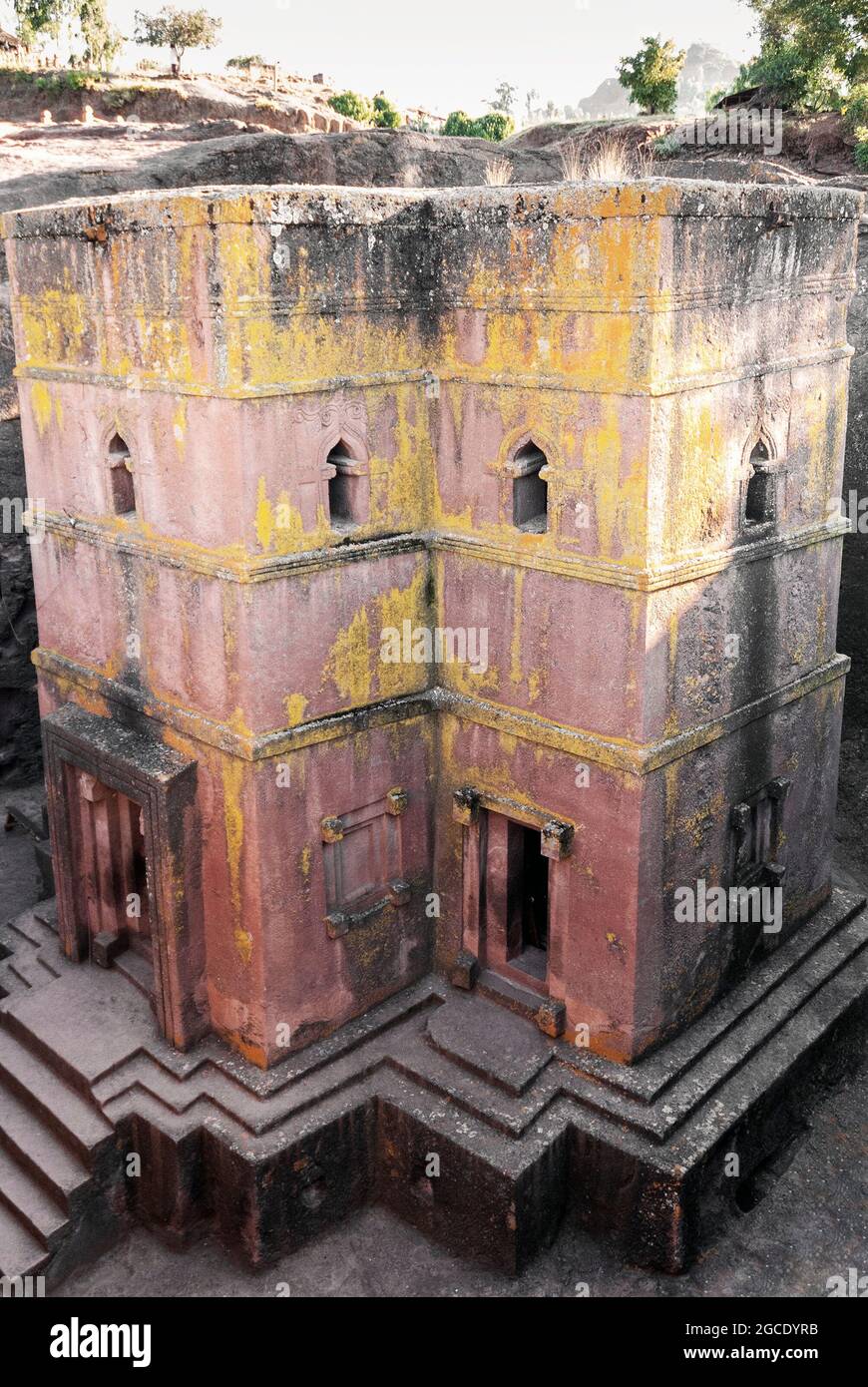lalibela ancient rock-hewn monolithic churches landmark UNESCO heritage ...