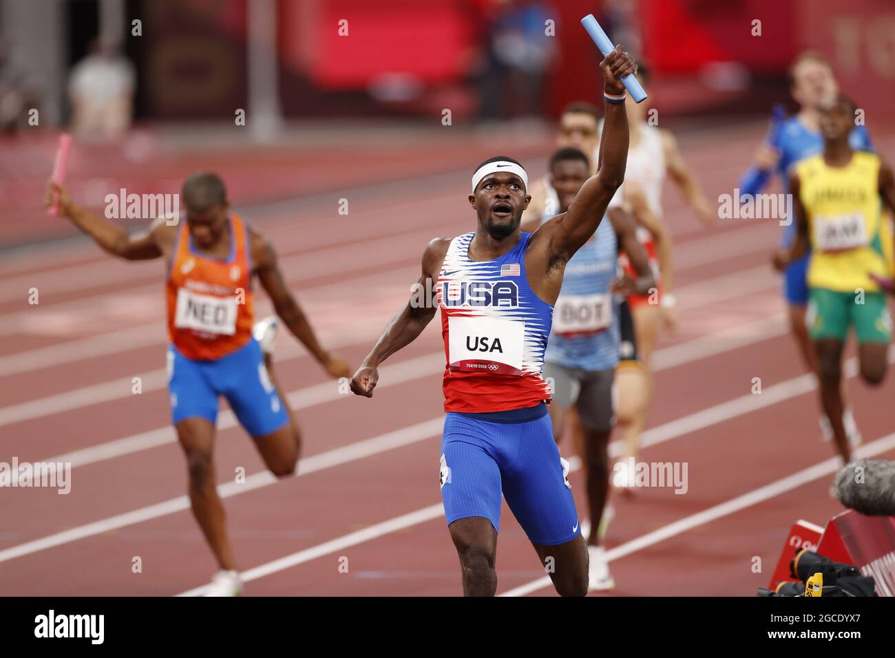 USA Winner Gold Medal during the Olympic Games Tokyo 2020, Athletics ...