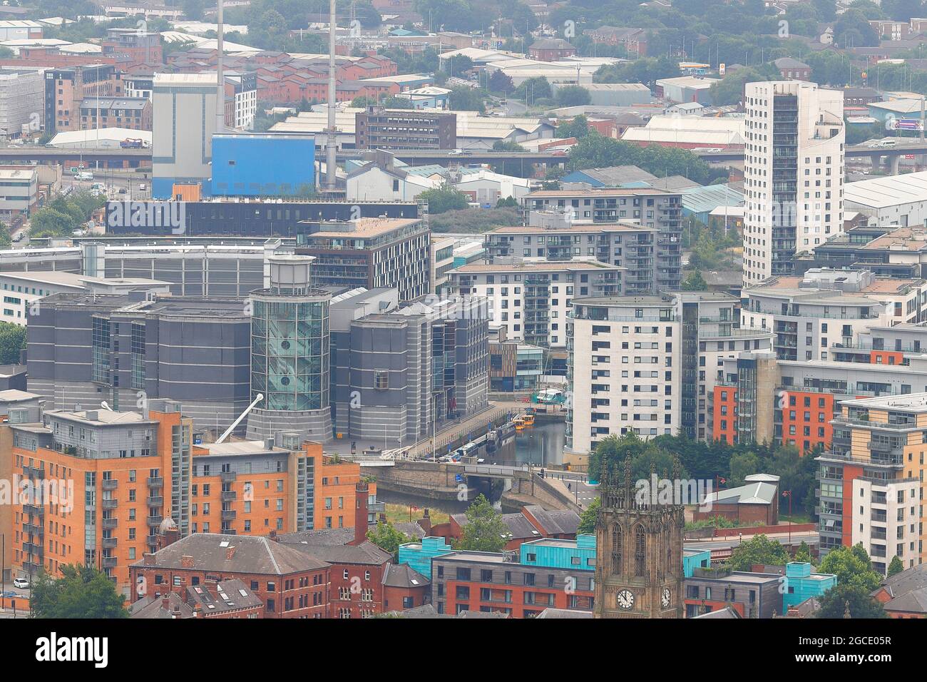 One of many views across Leeds City Centre from the top of Yorkshire's ...