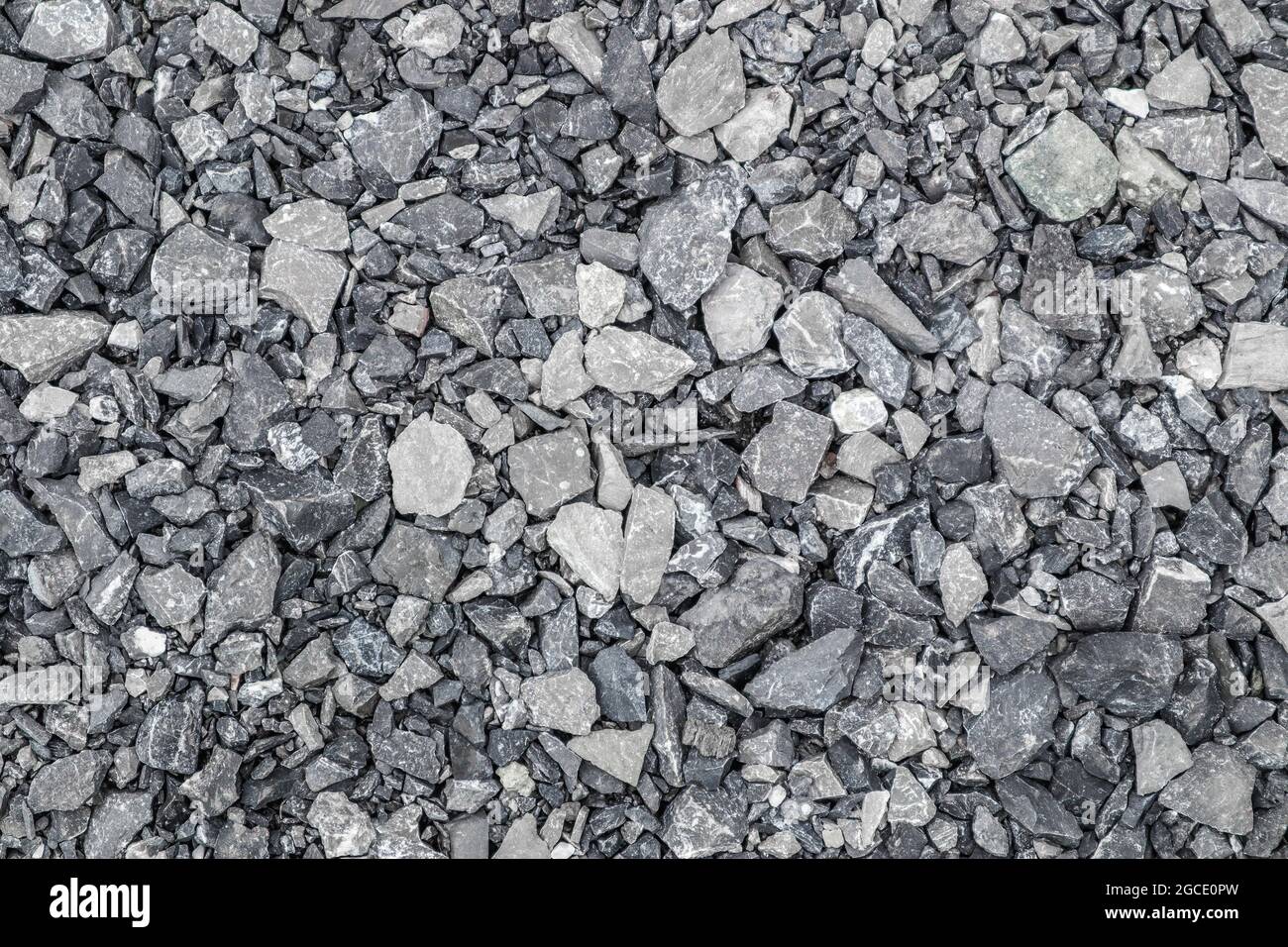 Grey ground stone rubble background of many small stones Stock Photo ...