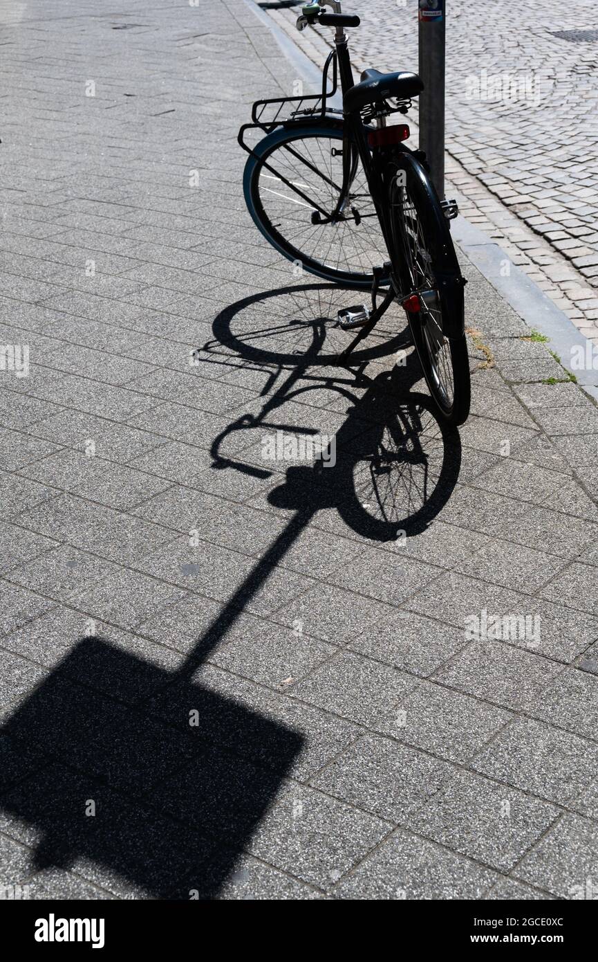 Traditional Dutch bike on the streets of Maastricht, Netherlands Stock ...