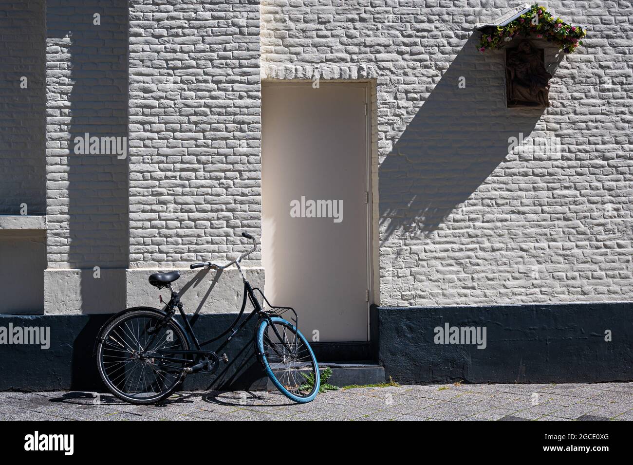 Traditional Dutch bike on the streets of Maastricht, Netherlands Stock ...