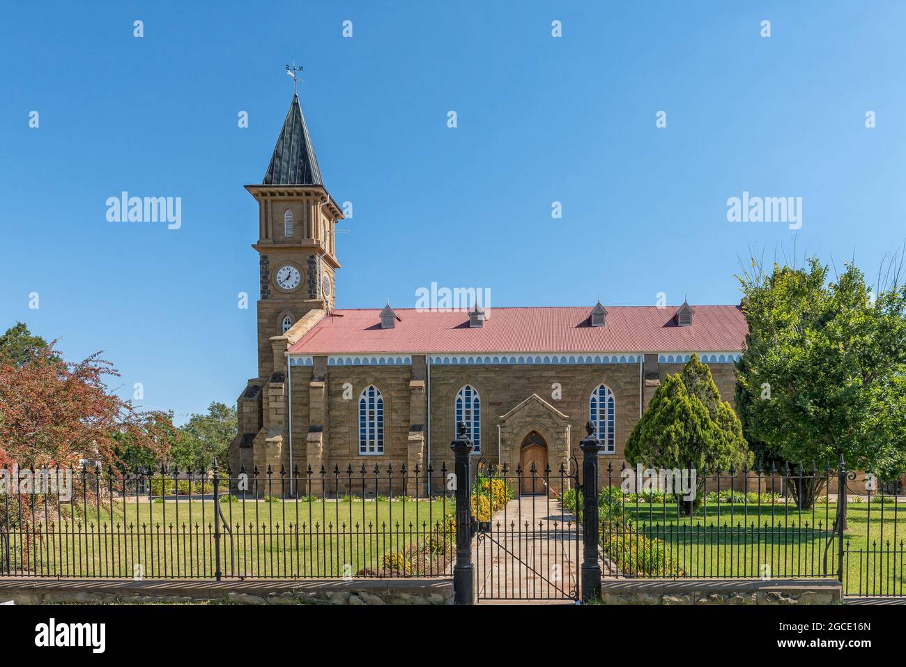 ROUXVILLE, SOUTH AFRICA - APRIL 23, 2021: The Dutch Reformed Church, in ...