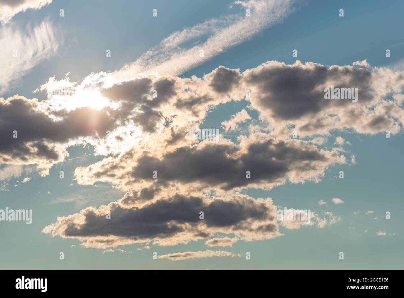 Beautiful cloud covering sun hi-res stock photography and images - Alamy