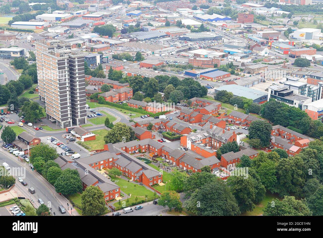 One of many views across Leeds City Centre from the top of Yorkshire's ...