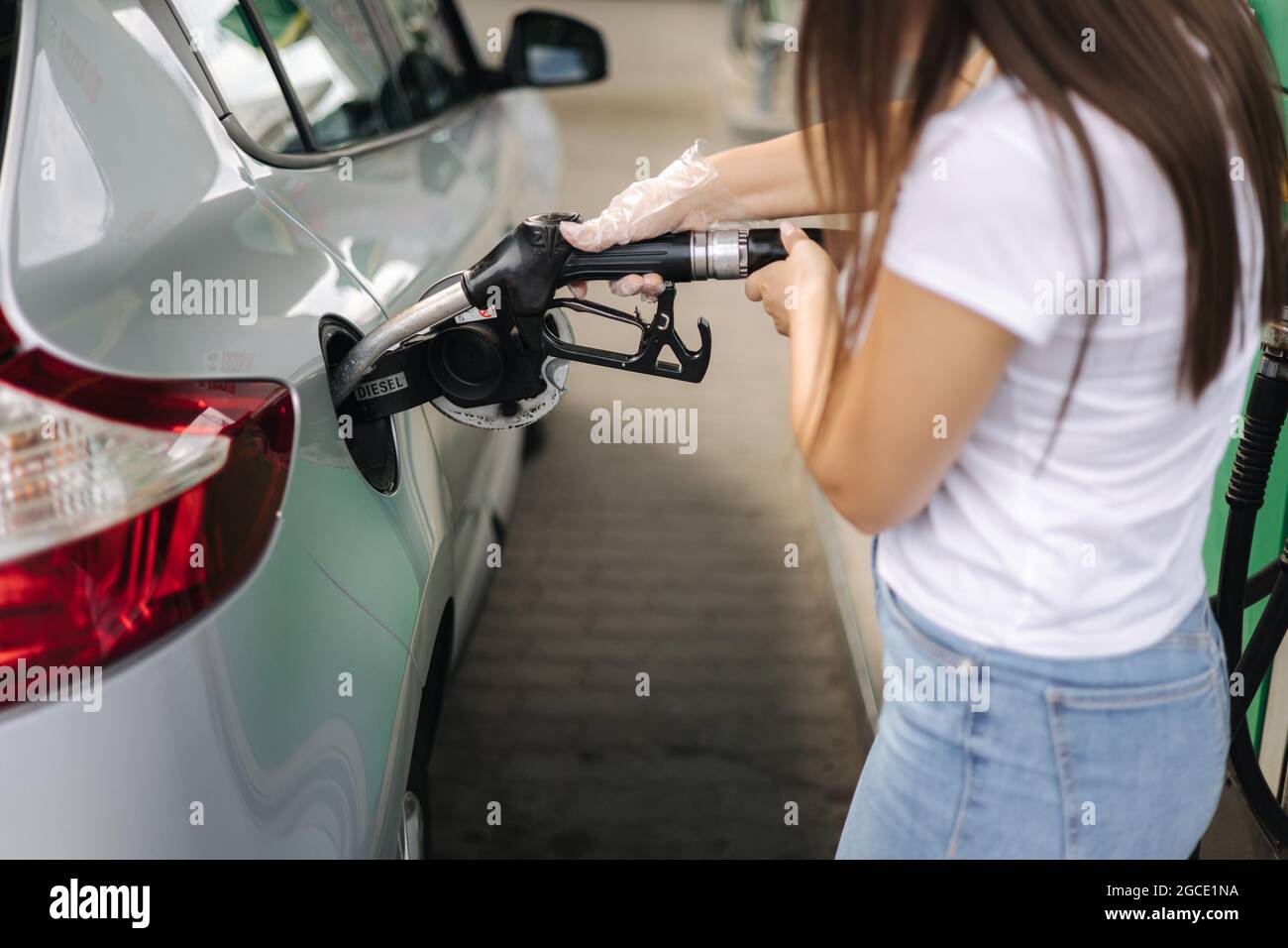 Refueling Car Gas Station High Resolution Stock Photography and Images ...