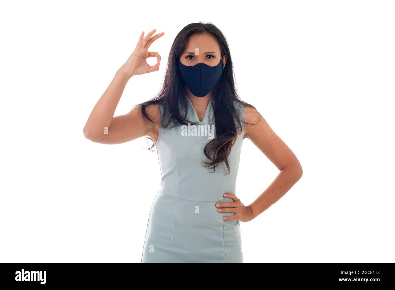 Flu epidemic, dust allergy, protection against virus concept- studio ...